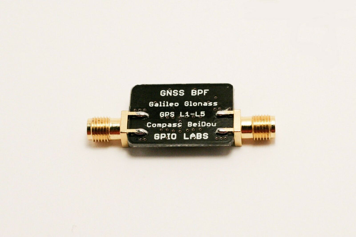 GNSS GPS L1-L5 GLONASS BeiDou Navic 1100-1700 MHz Bandpass Filter – GPIO LABS