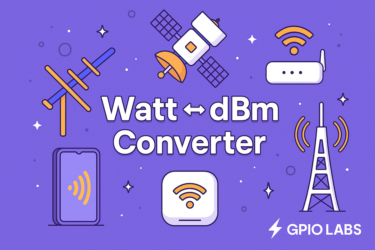 dBm to Watt Converter – GPIO LABS
