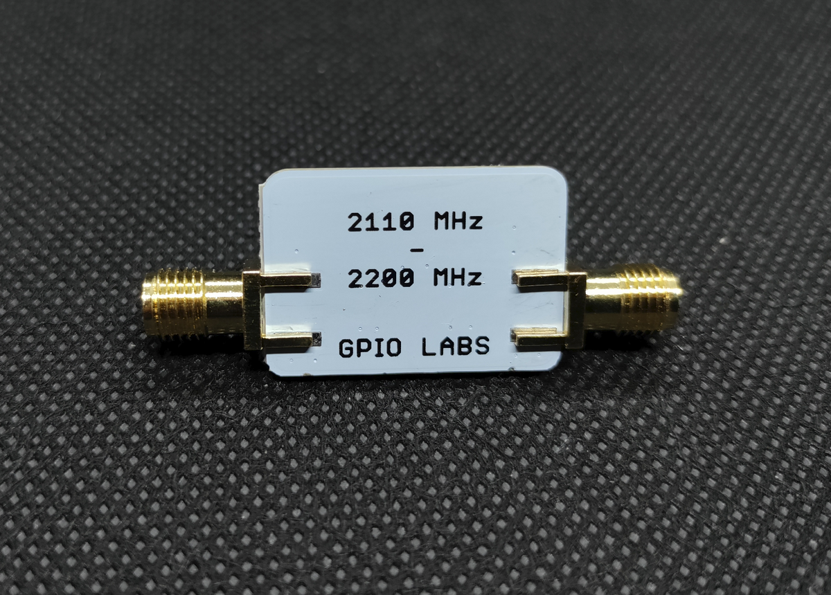 2155 MHz Bandpass Filter (2110-2200 MHz band) – GPIO LABS