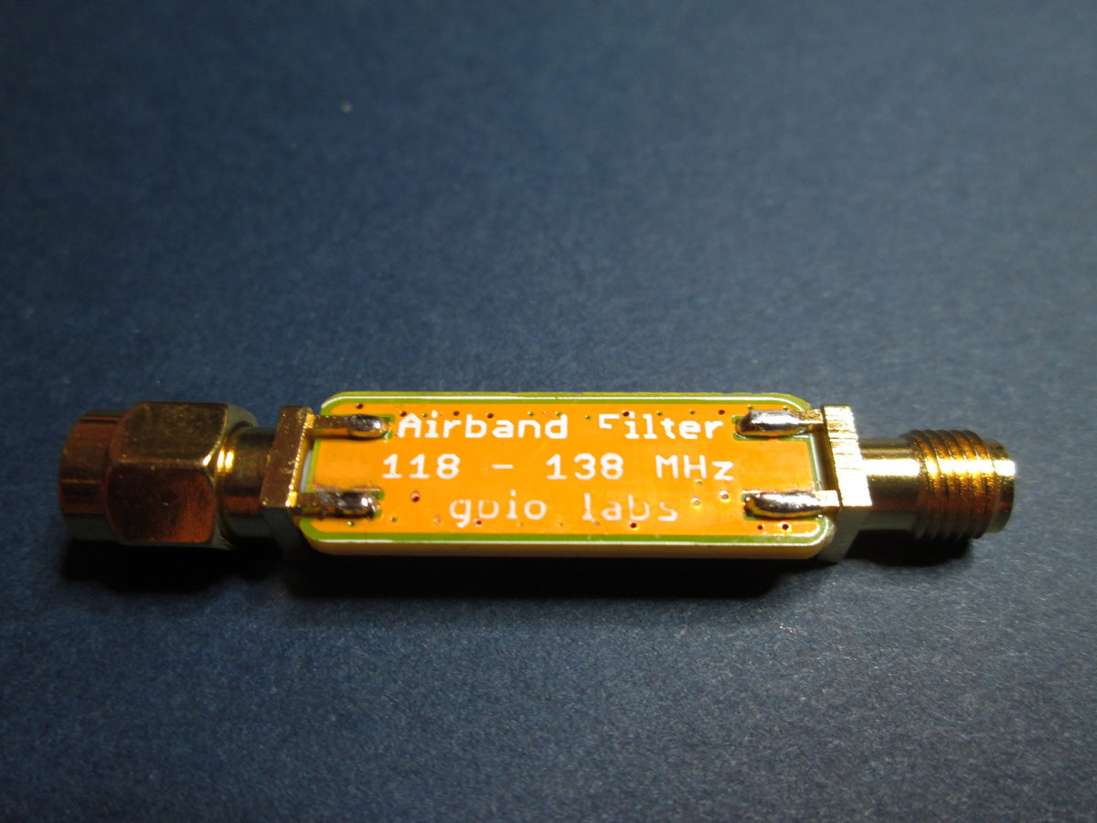 Airband Bandpass Filter 118-138 MHz with SMA-M + SMA-F Connectors ...