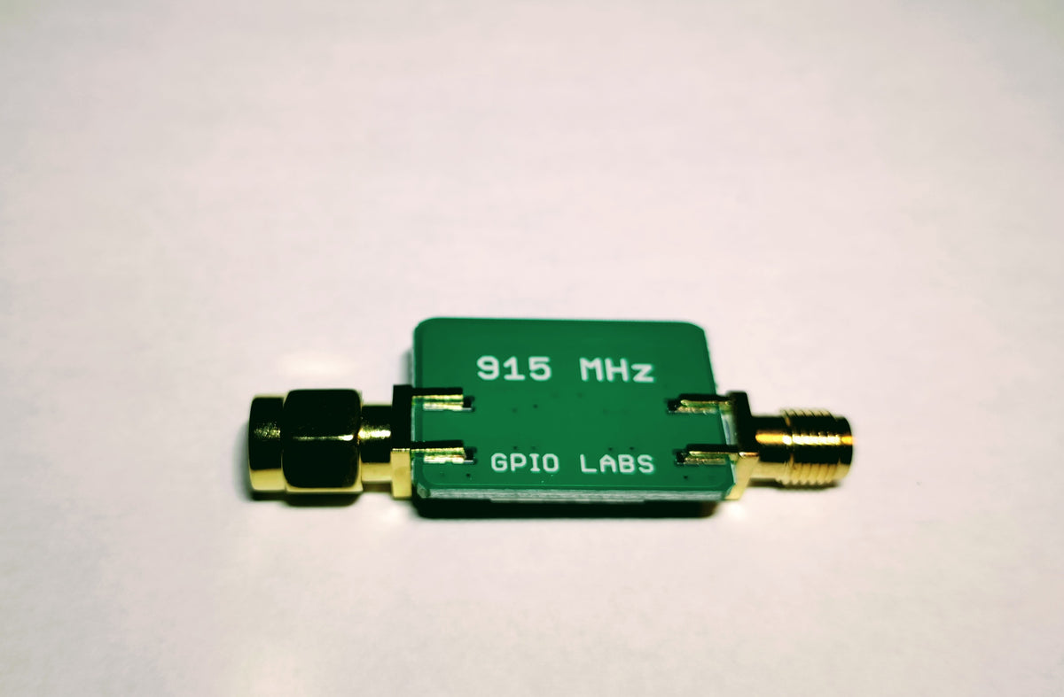 Helium 915 MHz ISM Band Pass Filter with 26 MHz Bandwidth; +24dBm Max ...