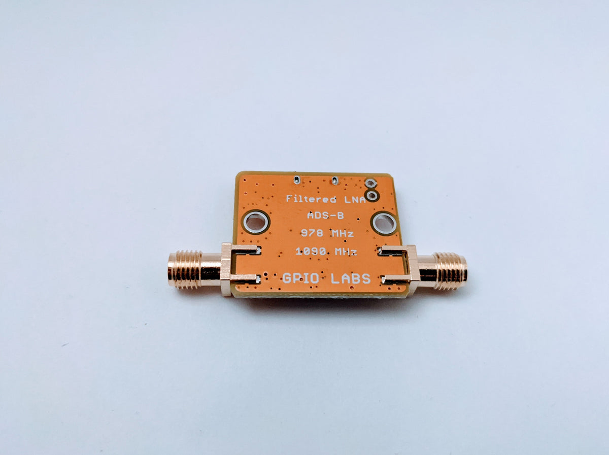 ADS-B Dual Band Filtered LNA 978 MHz + 1090 MHz – GPIO LABS